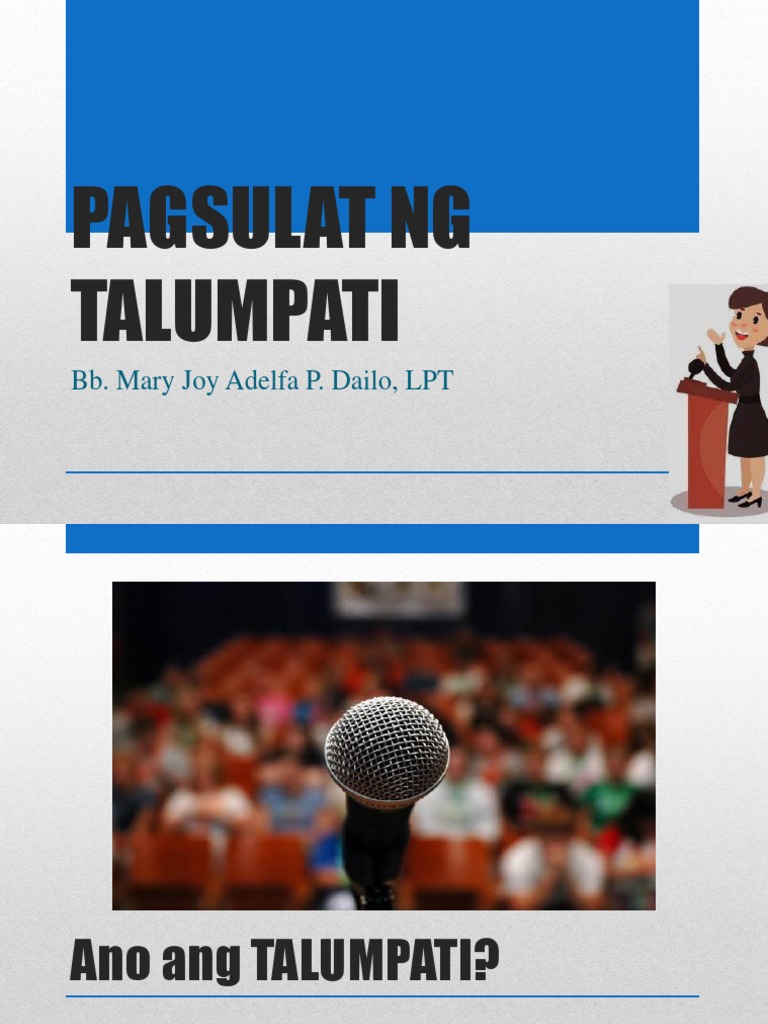 Aralin 5 - Pagsulat NG Talumpati | PDF