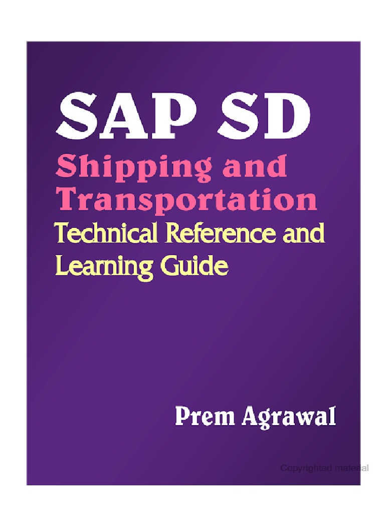 B-2 SAP SD Shipping and Transportation - Technical Reference and ... | PDF