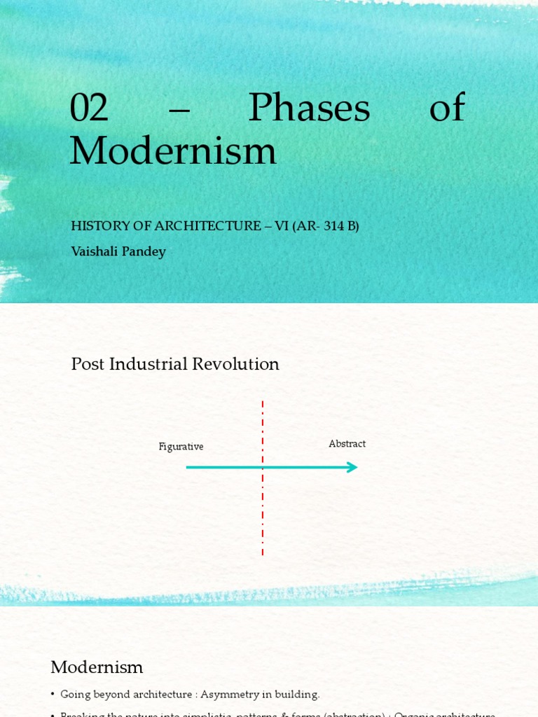 02 - Phases of Modernism | PDF | Art Movements | Modernism