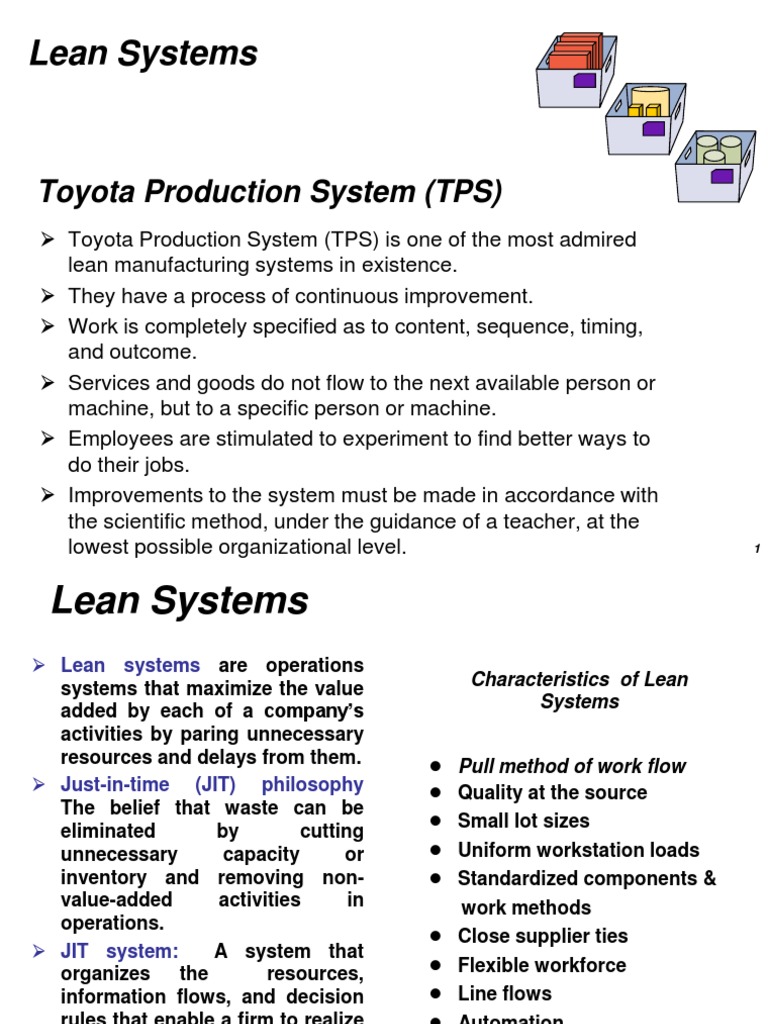 No. 3 Lean System PDF | PDF | Lean Manufacturing | Operations Management