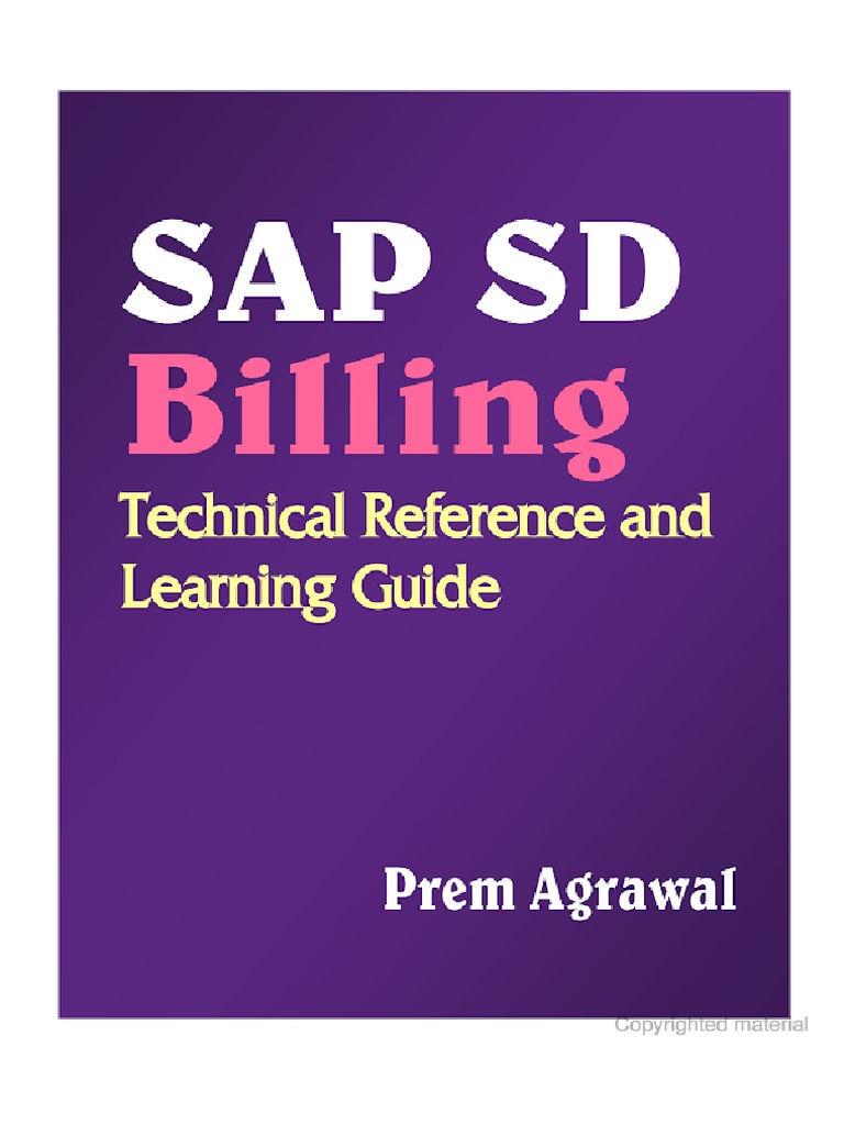 B-3 SAP SD Billing - Technical Reference and Learning Guide | PDF