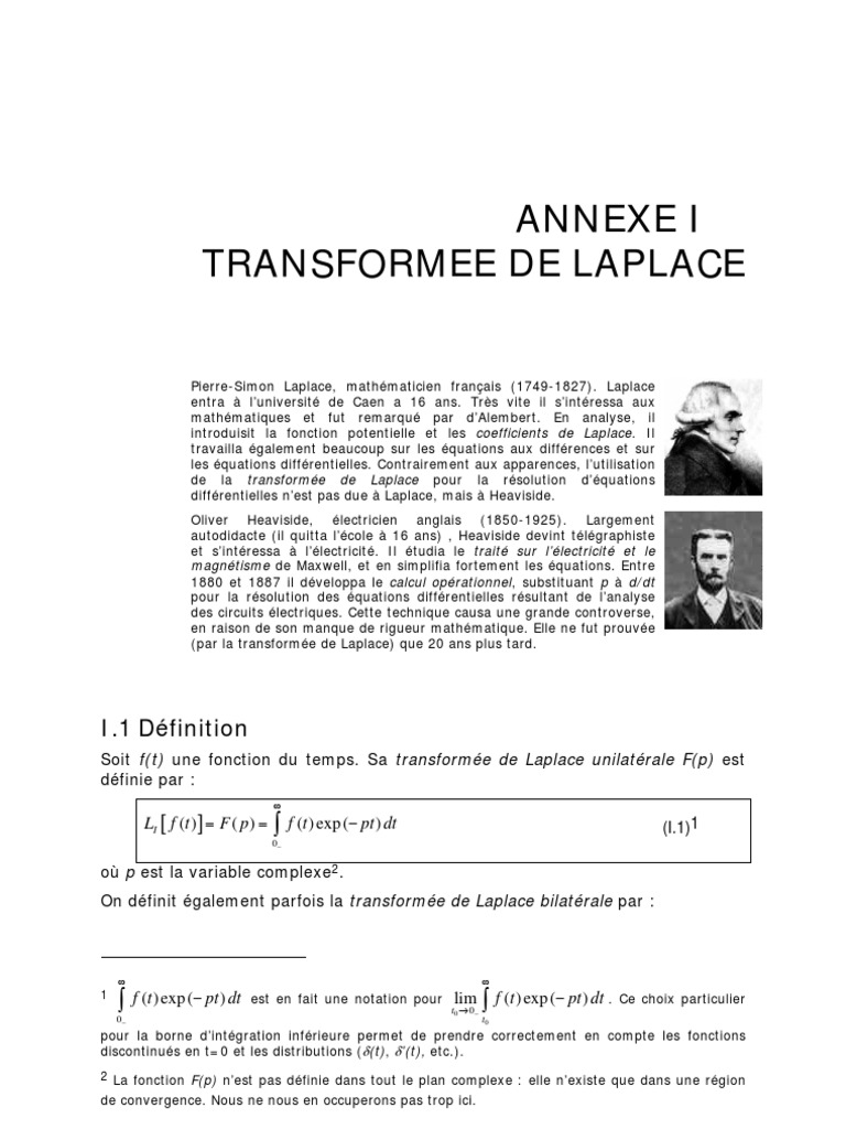 Cours Transformee de Laplase | PDF