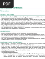 Ventilator Cheat Sheet | PDF | Medical Specialties | Pulmonology