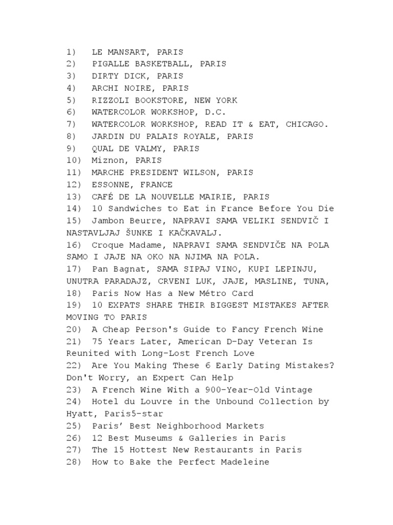 87 Days Primitive | PDF | Paris | France