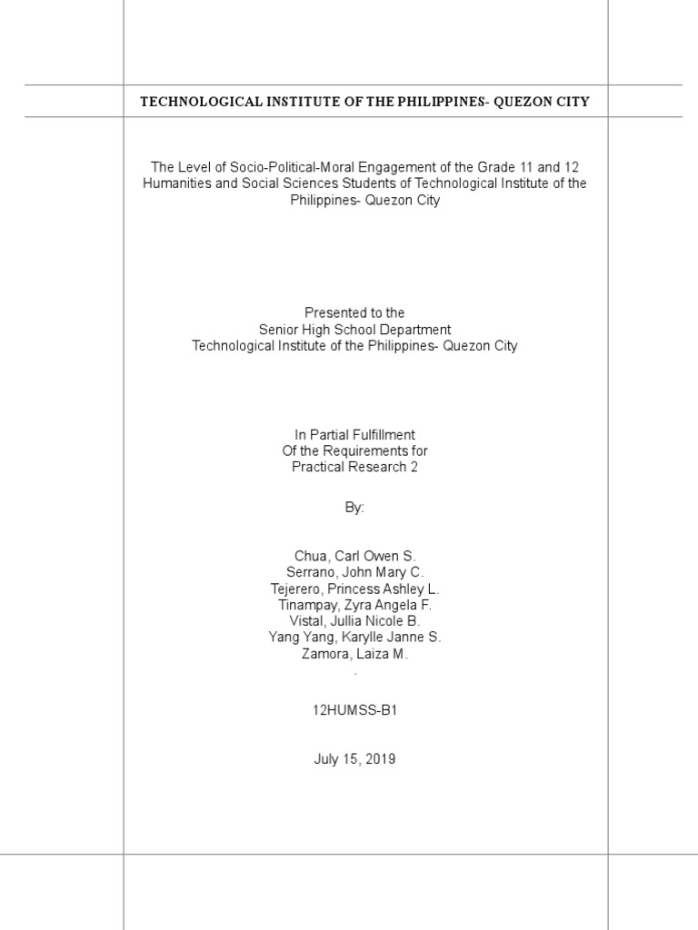 RESEARCH | PDF | Rodrigo Duterte | Service Learning