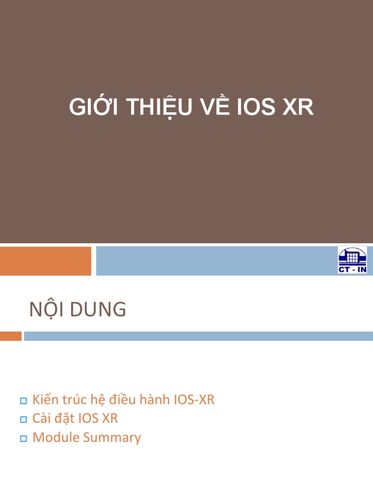 1b. IOS-XR Architecture | PDF