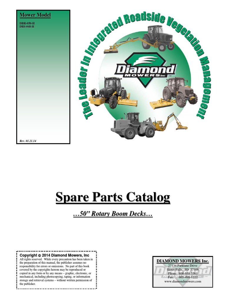 50 Rotary Boom Deck Parts | PDF | Knife | Nut (Hardware)