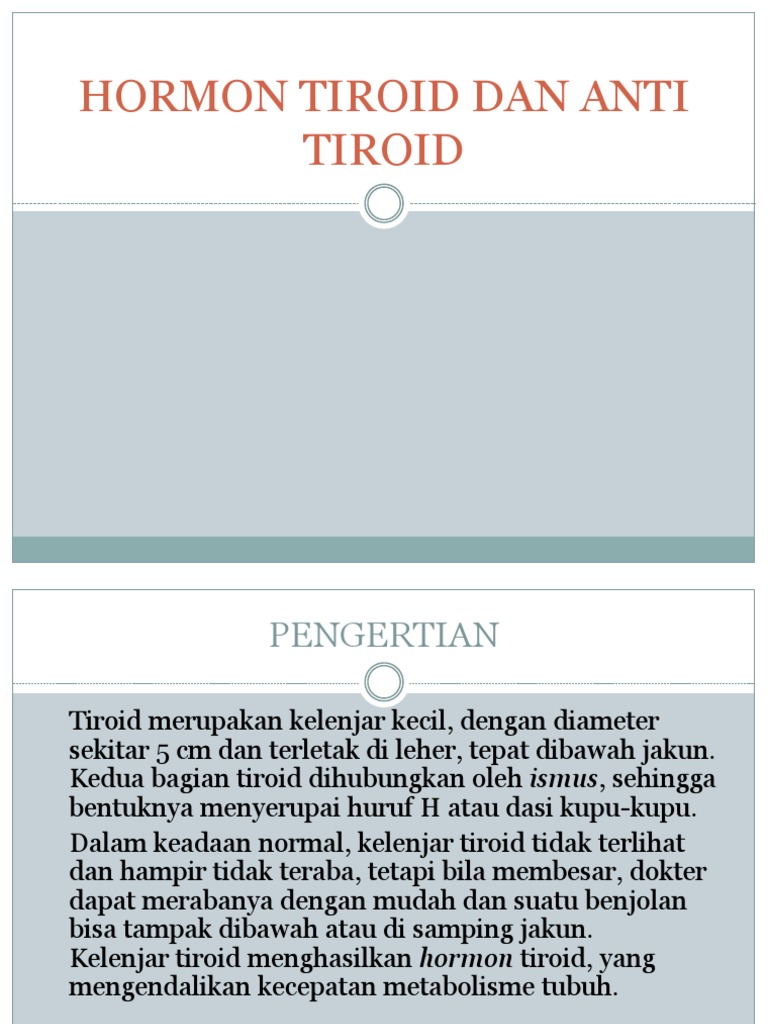 Tiroid Dan Anti Tiroid | PDF