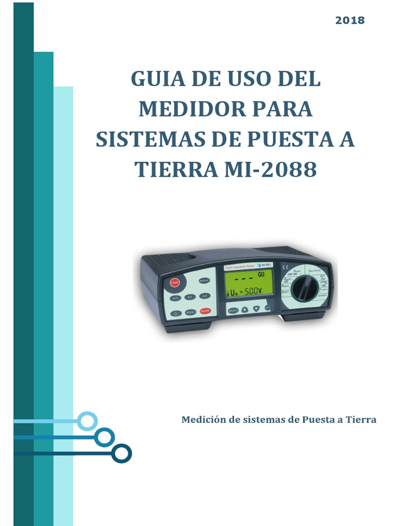 Manejo MI2088 de Metrel | PDF | Resistencia Eléctrica y Conductancia ...
