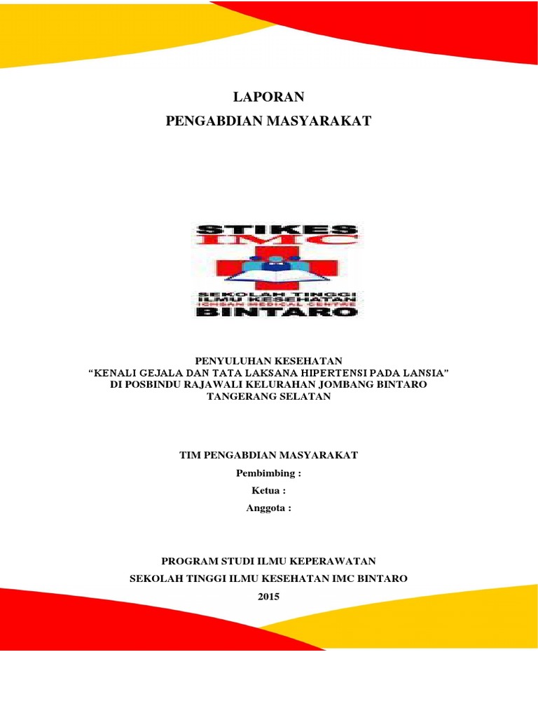 Contoh Laporan Pengmas | PDF