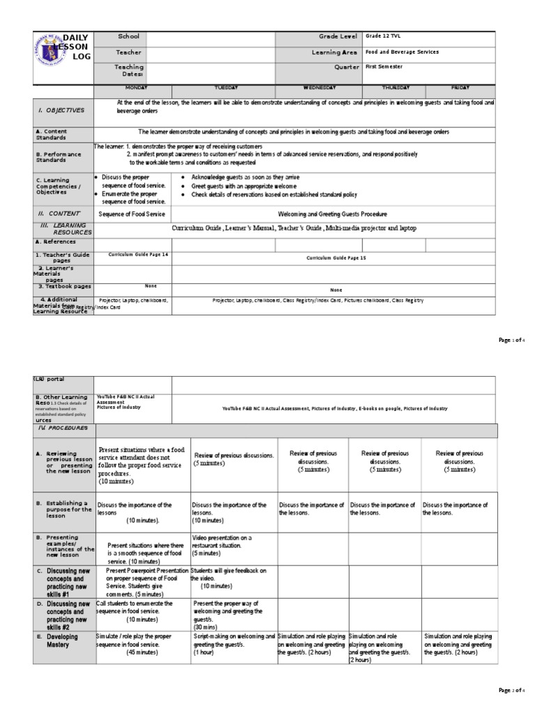 13th Week-Fbs DLL (2nd Q) | PDF | Rubric (Academic) | Teaching