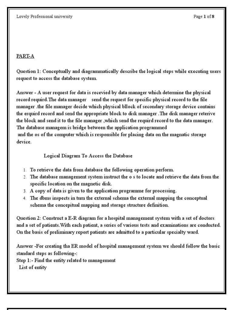 Solution To Assi1 | PDF | Conceptual Model | Relational Model