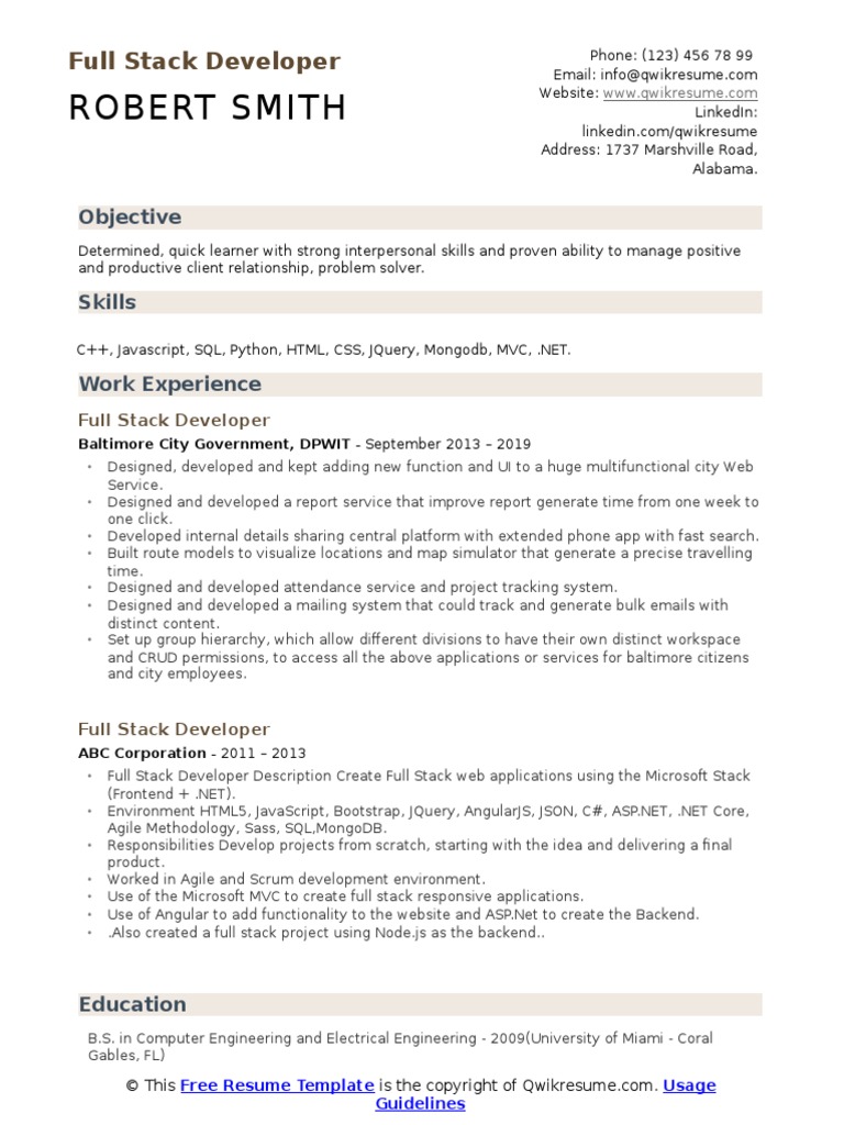 Full Stack Developer 1561797743 | PDF | Angular Js | Web Application