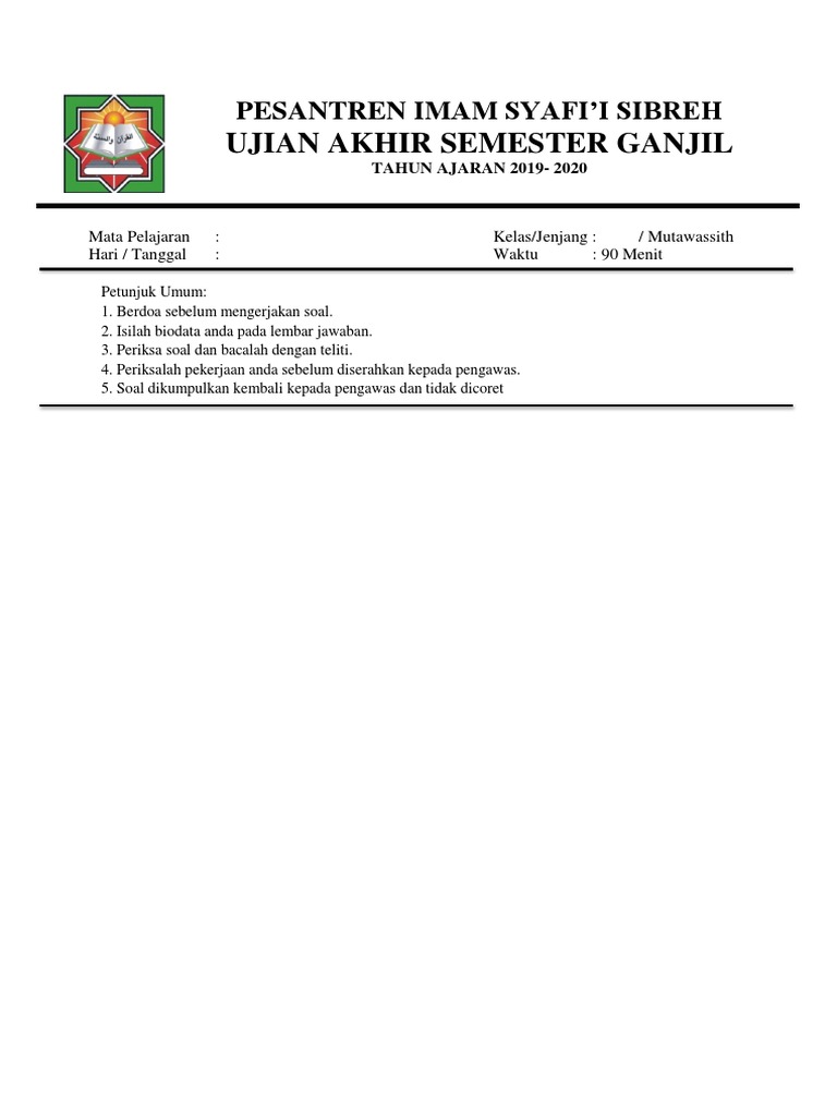 KOP Soal SMP | PDF