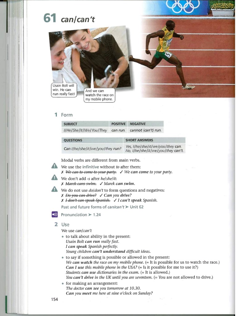 MyGrammarLab Elementary A1-A2-158-159 Can and Can't | PDF