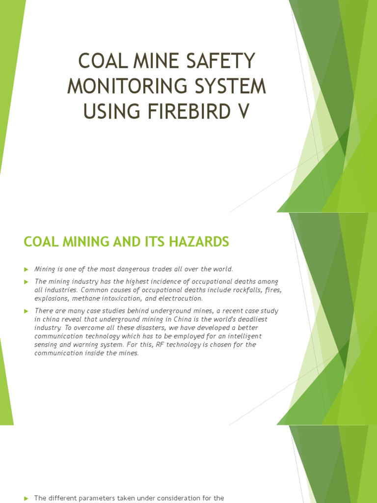 Coal Mine Safety Monitoring System Using Firebird V | PDF | Coal Mining | Mining