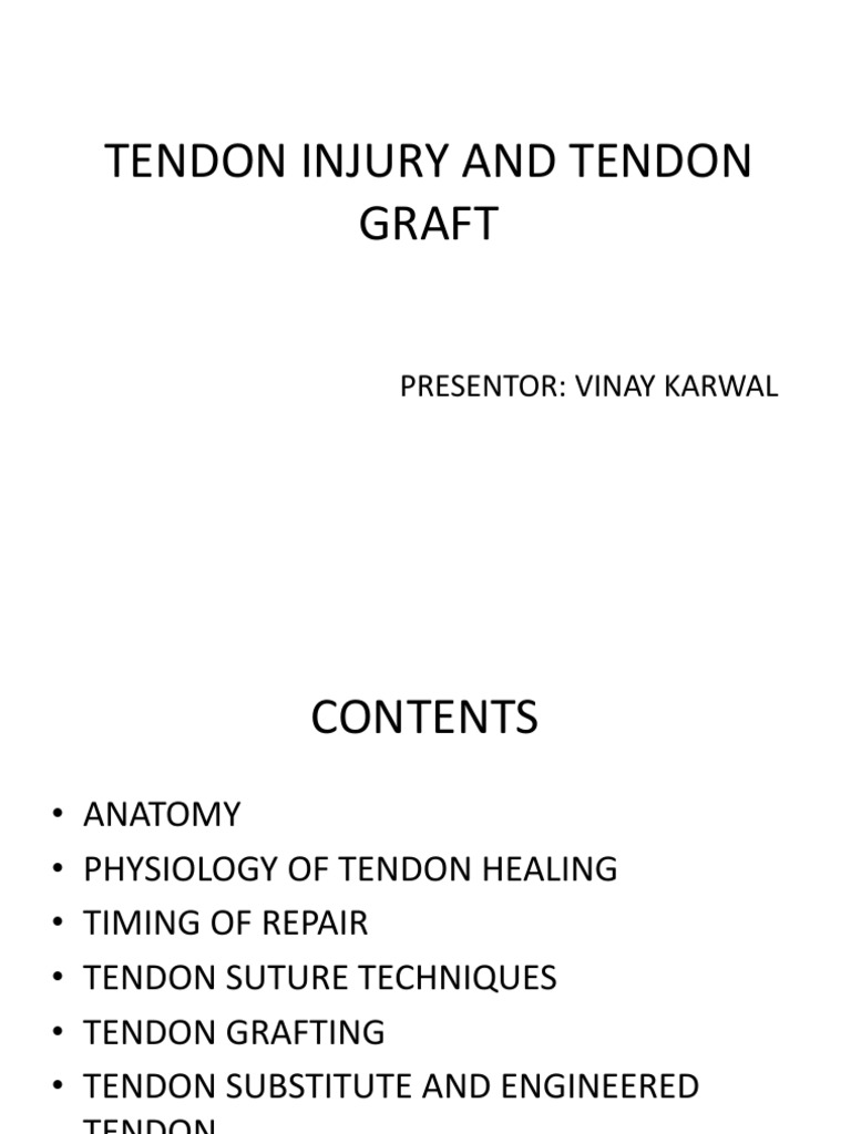 Pulvertaft Technique in Tendon Repair | PDF | Tendon | Tissue Engineering