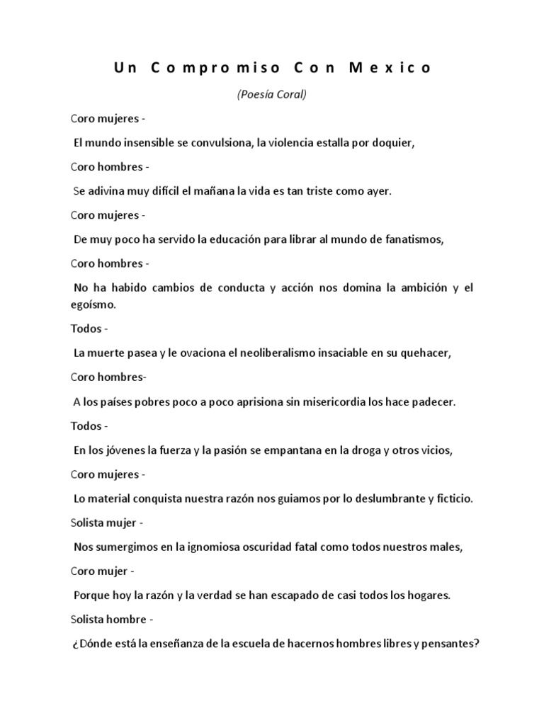 Un Compromiso Con Mexico | PDF