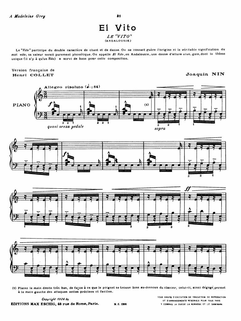 El Vito - Partitura | PDF