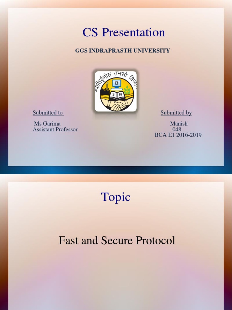 Fast and Secure Protocol | PDF | Transmission Control Protocol | File ...