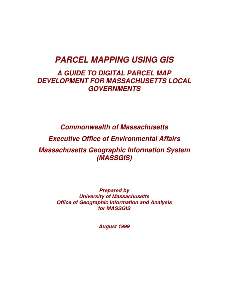 Parcel Guide Pdf Geographic Information System Global Positioning
