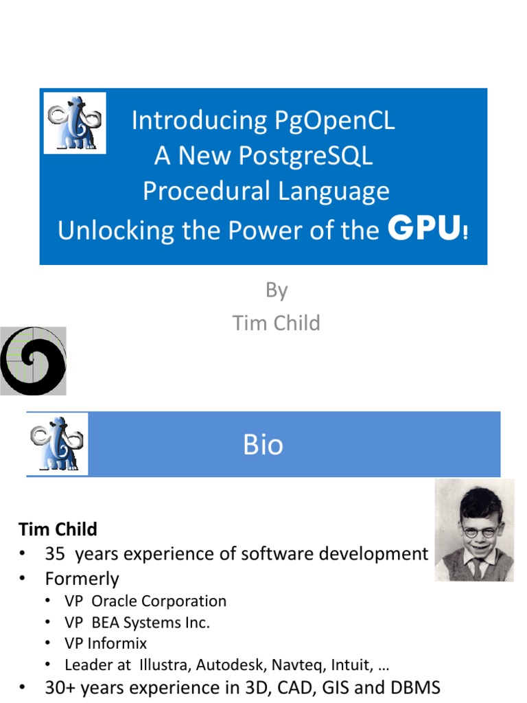 Postgresql Opencl Procedural Language Pdf Graphics Processing Unit Multi Core Processor 