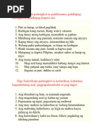Ang Sampung Halimbawa NG Salawikain at Ang Kahulugan NG Mga Ito | PDF
