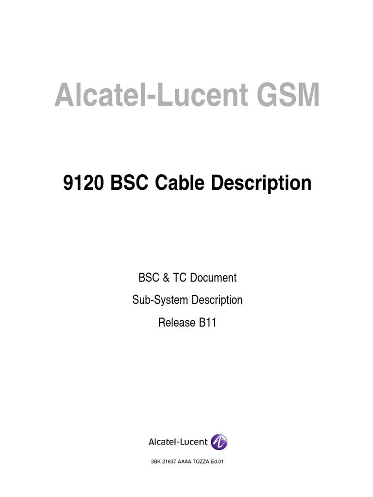 9120 BSC Cable Description - 216370000e01 PDF | PDF | Information And ...