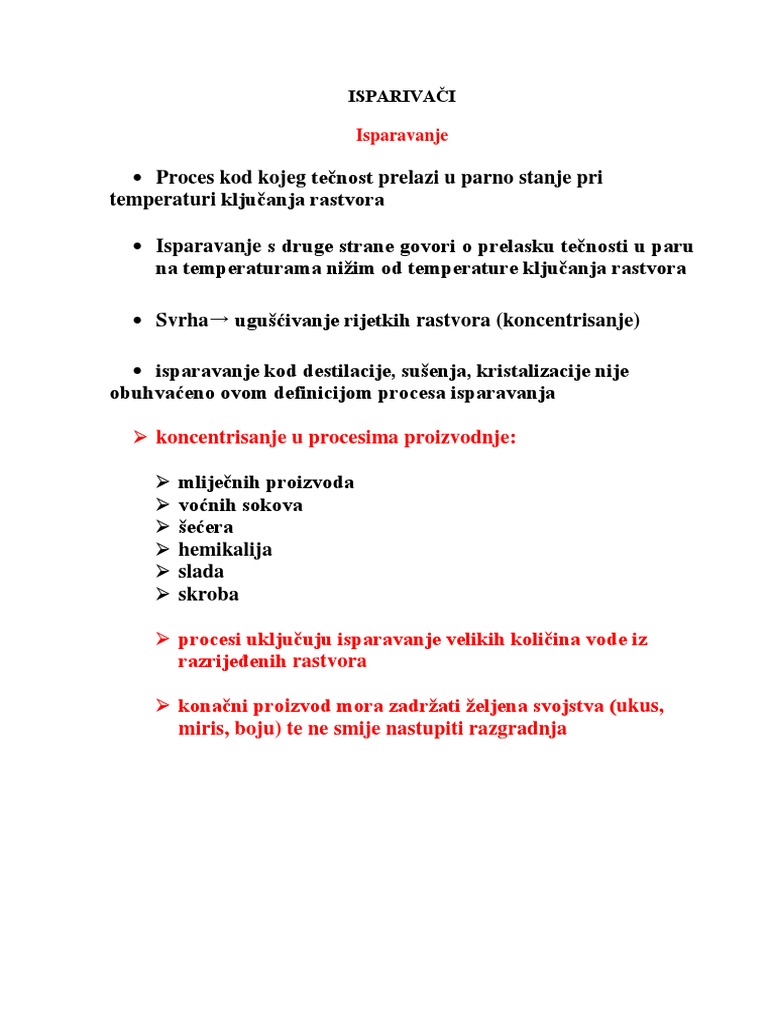 Isparavanje | PDF