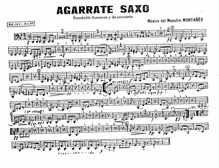 Agarrate Saxo Tuba PDF | PDF