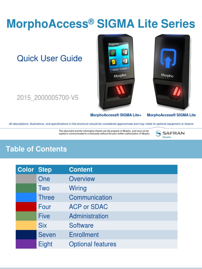 2015 - 2000005700 - v5 - MA SIGMA Lite - Quick User Guide | PDF ...