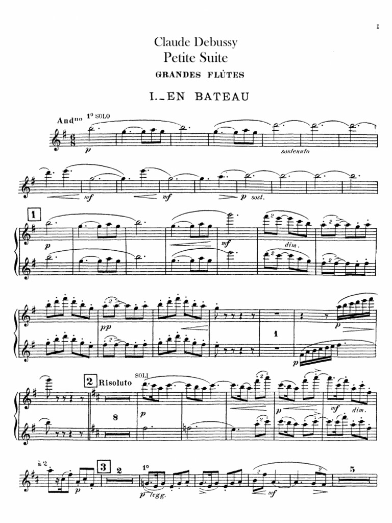 Debussy Petite Suite 2 Flauti | PDF