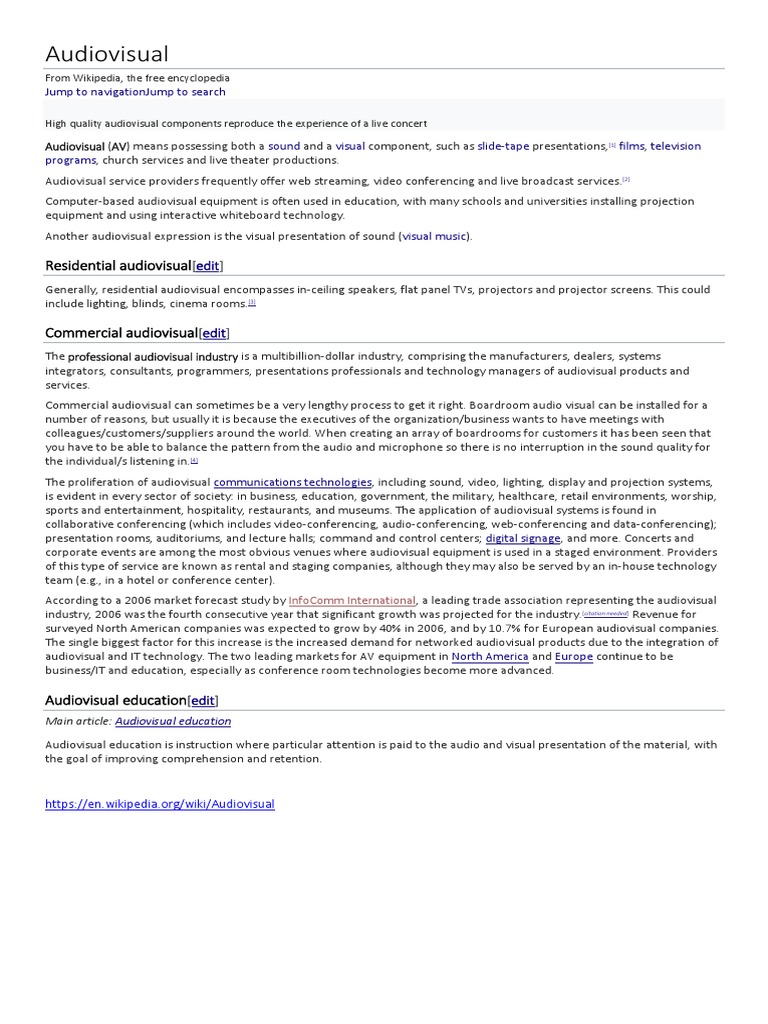 Audiovisual | PDF | Behavior Modification | Communication