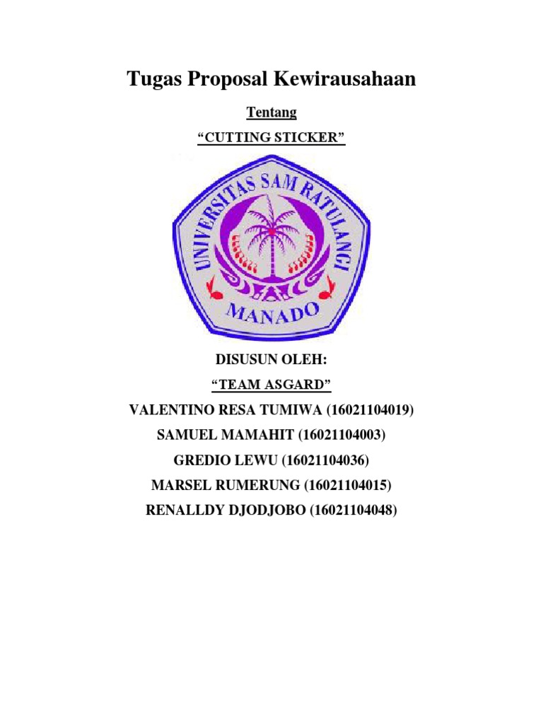 Proposal Sticker | PDF