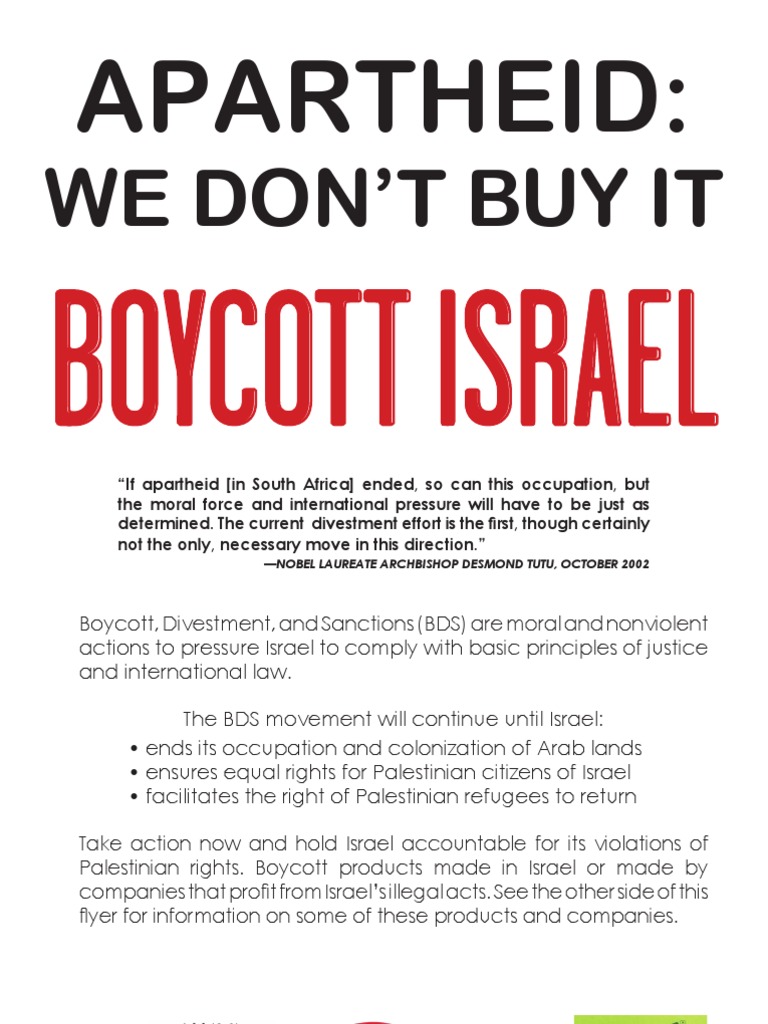 Consumer Boycott Flyer | PDF | Boycott, Divestment And Sanctions | West ...