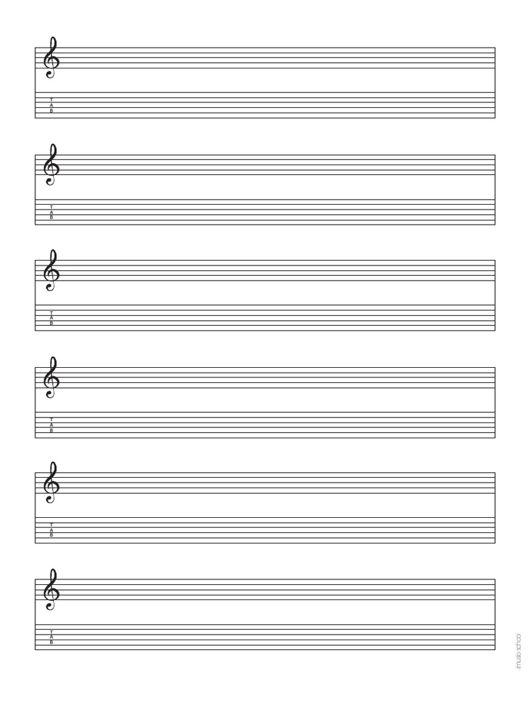 Partituras en Blanco PDF | PDF