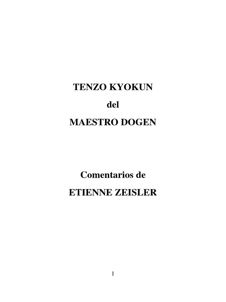 Tenzo Kyokun PDF | PDF | zen | Gautama Buddha
