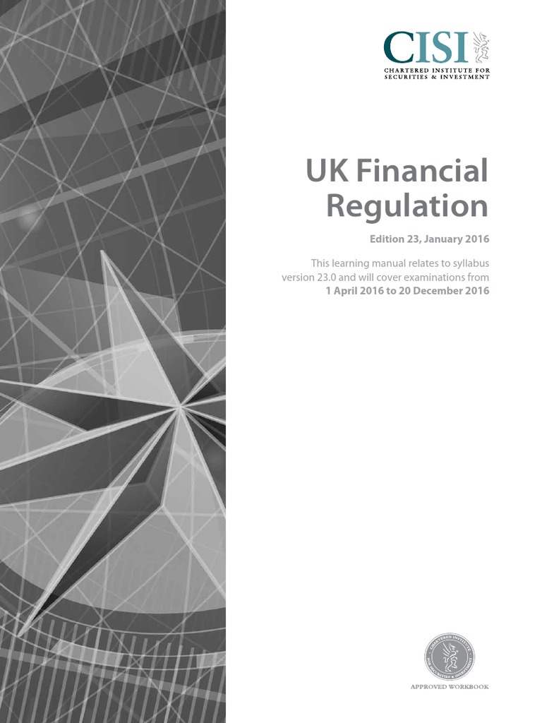 UK Financial Regulation Ed23-5 PDF | PDF | Financial Services Authority ...