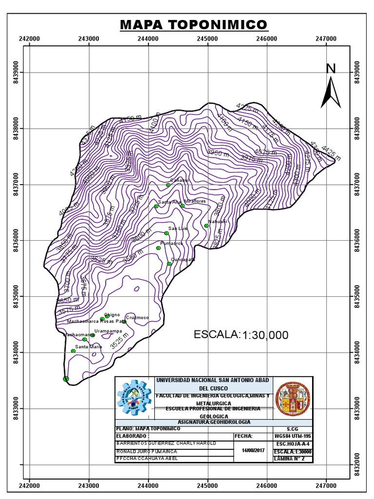 Mapa Toponimico | PDF
