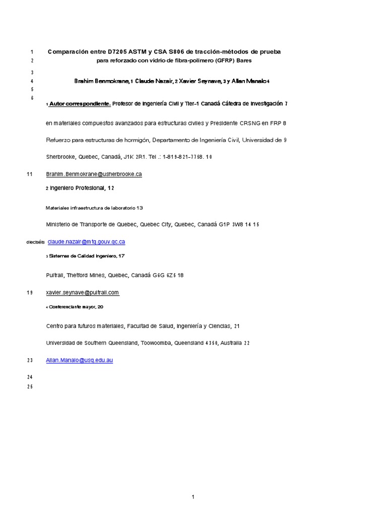 Comparación Entre ASTM D7205 y CSA S806 Brahim - En.es | PDF | Hormigón ...