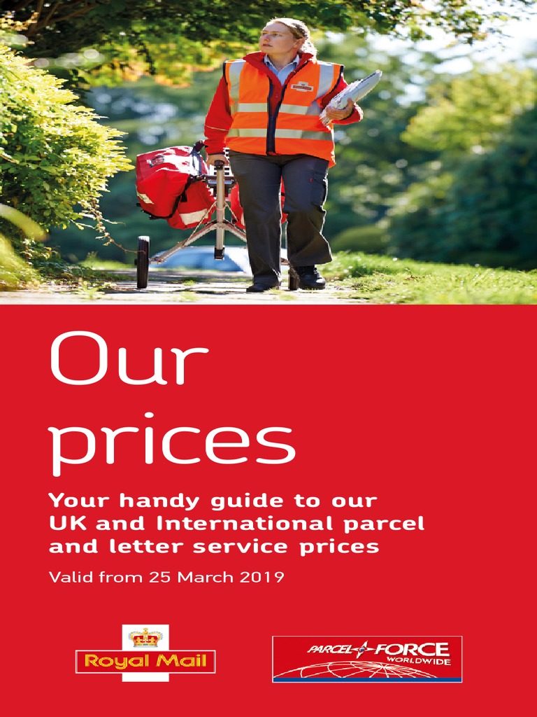 Royal Mail Our Prices 25 March 2019 46305575 PDF | PDF | Mail | Value ...