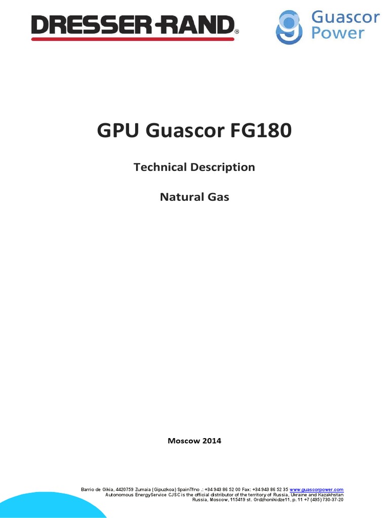 Guascor-Fg180 2 | PDF | Internal Combustion Engine | Engines