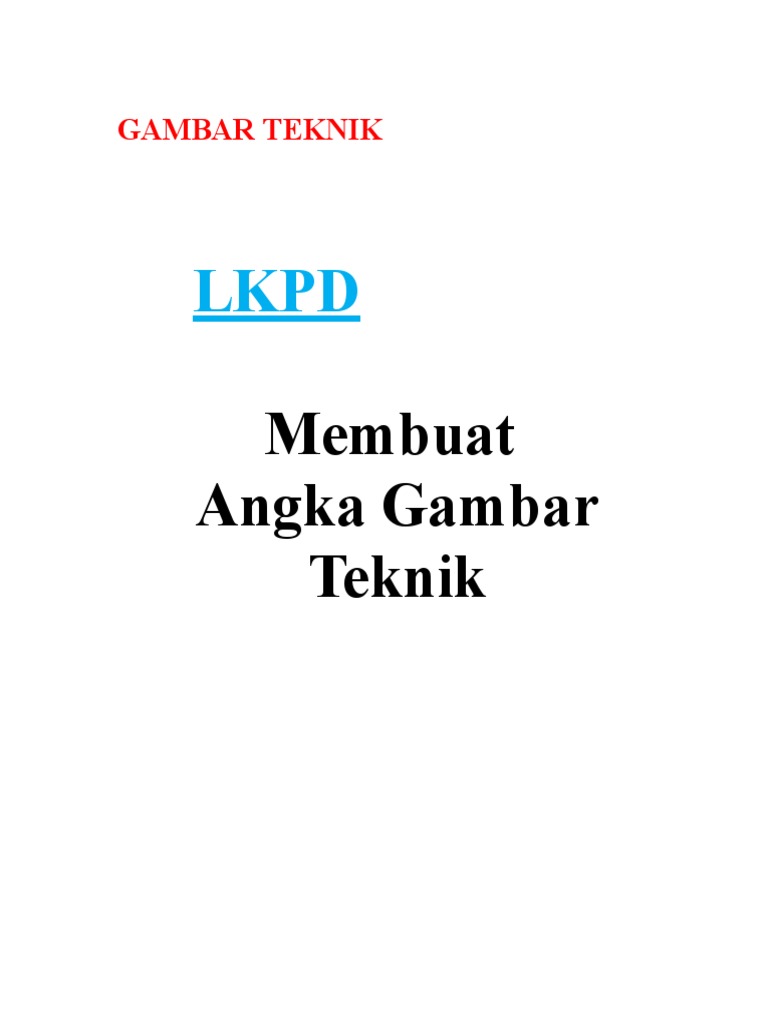 LKPD 2 Gambar Teknik 1 | PDF | Griya & Taman