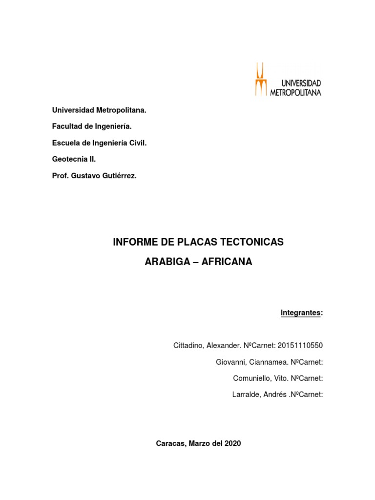 Grupo FICUS (Mata-Palo), Placas Arabiga y Africana | PDF | Placas ...