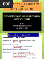 Teknik Jawab Soalan Bahagian C Sains SPM | PDF