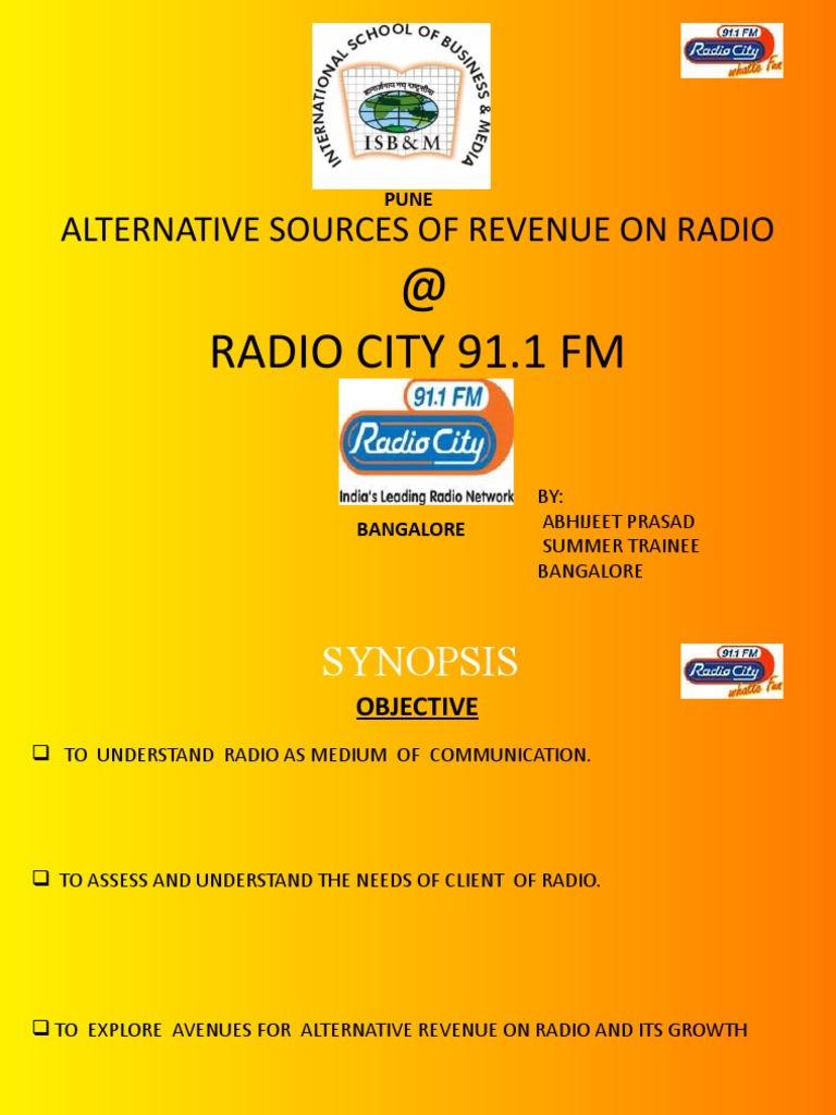 Alternative Sources of Revenue On Radio | PDF | Business | Advertising