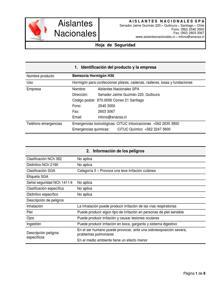 Hormigón H30: Usos y Seguridad | PDF | Vertedero | Agua