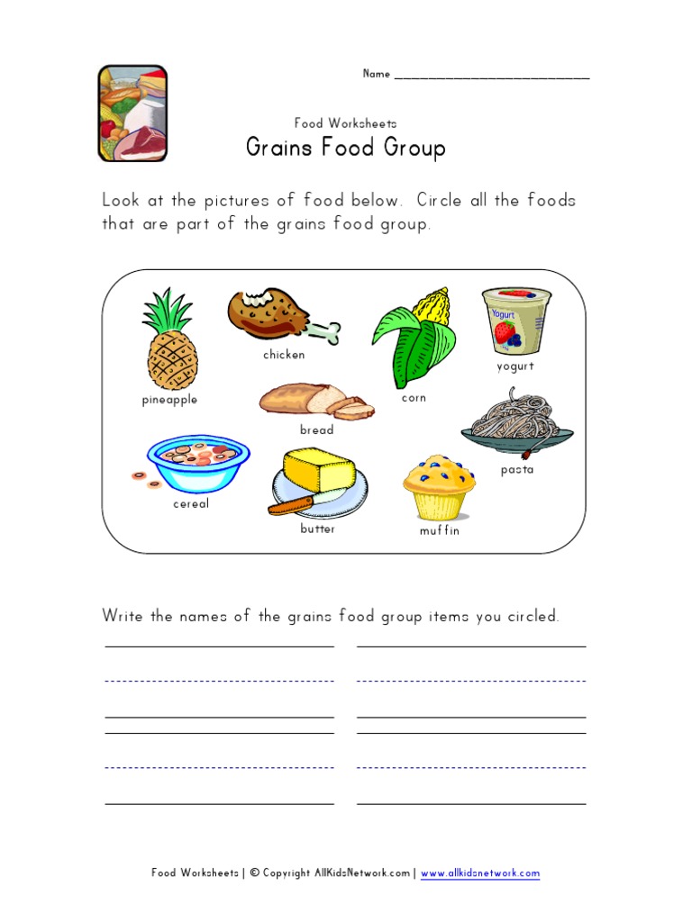 Food Groups Vocabulary PDF | PDF | Salad | Home Economics