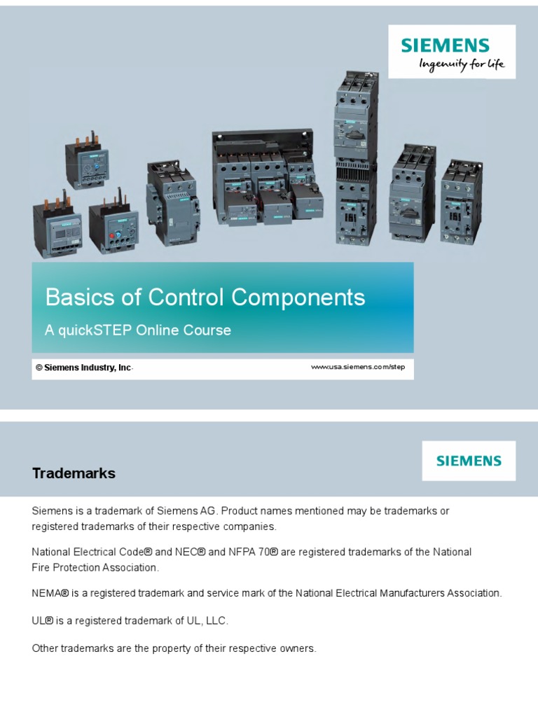 Basics of Control Components | PDF | Relay | Switch