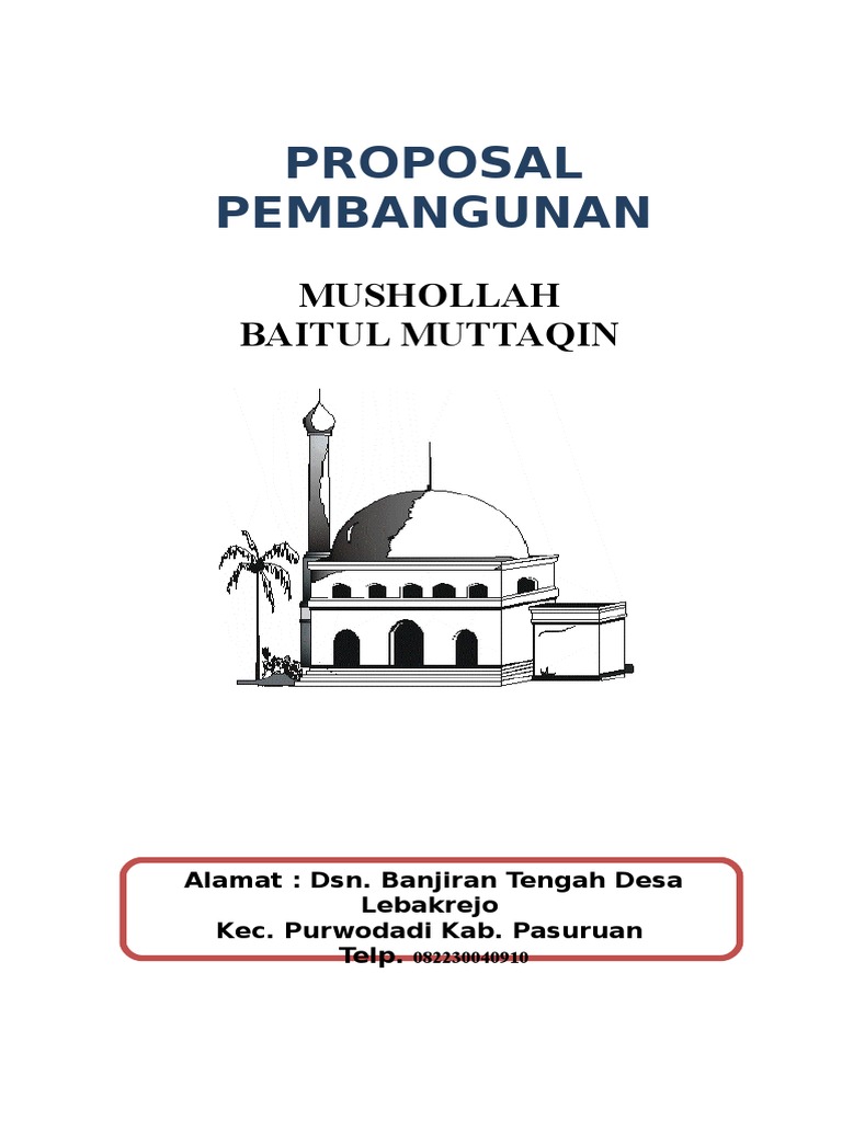Proposal Mushollah Baitul Muttaqin | PDF